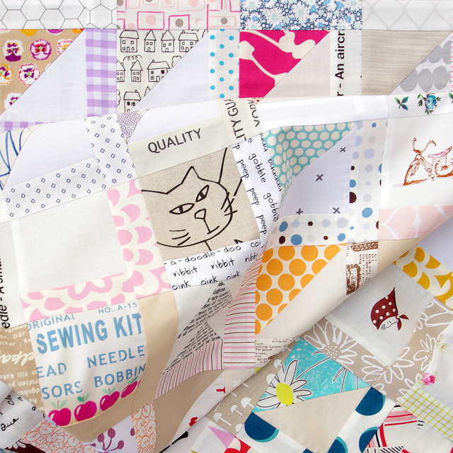 Red Pepper Quilts: A Half Square Triangle Variation Quilt