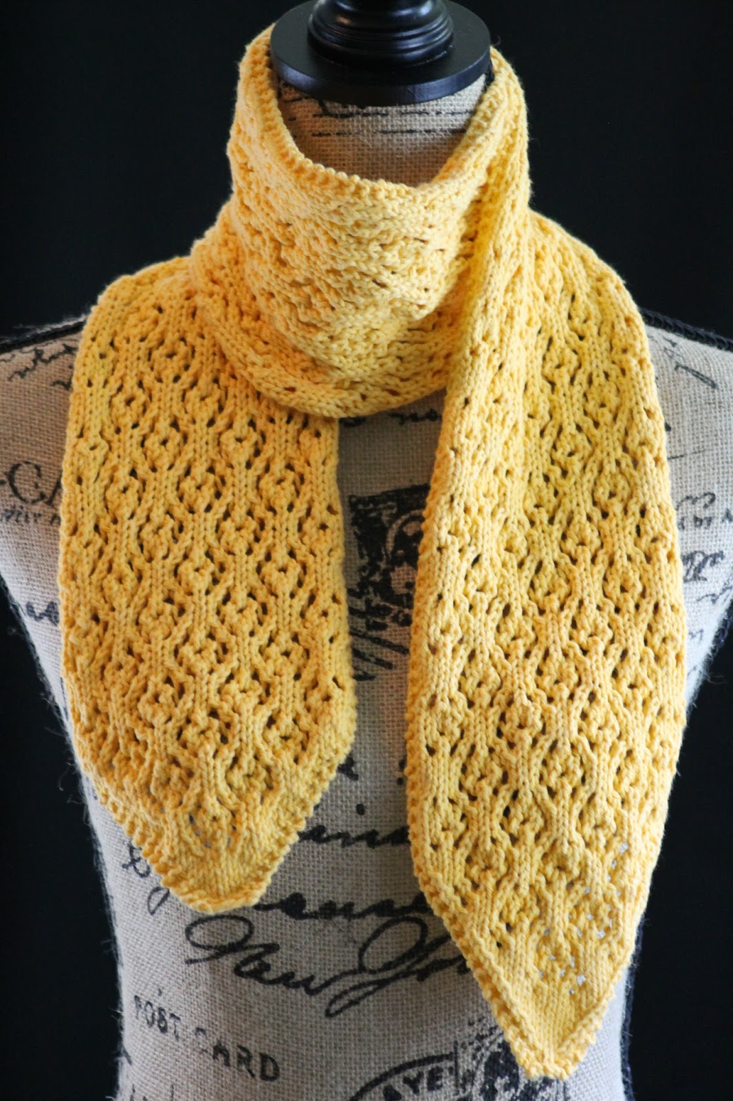 Balls to the Walls Knits: Floral Mesh Scarf