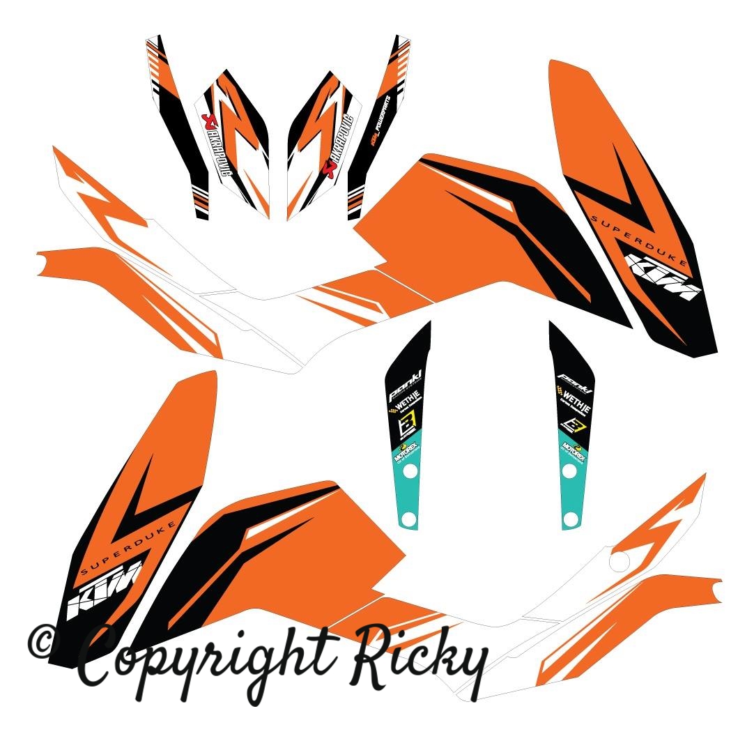 KTM Duke Custom Decals Graphics: New Custom Design Graphics KTM Duke ...
