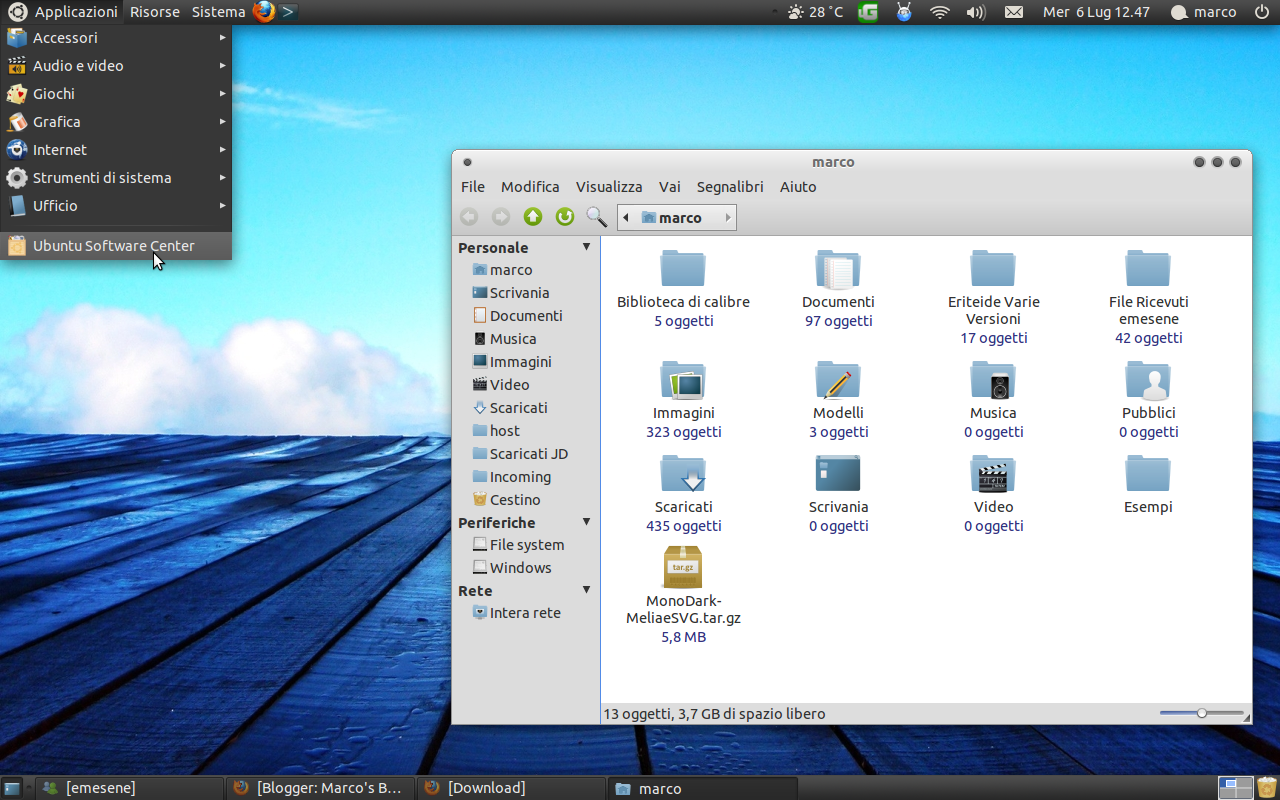 MonoDark-MeliaeSVG Blend: Un set di icone per gnome molto carino