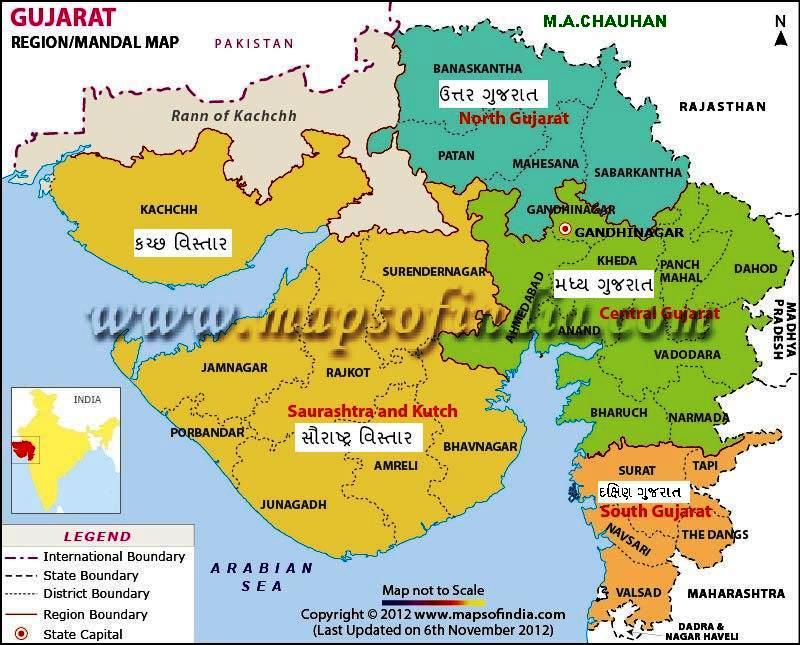 MANU CHAUHAN: GUJARAT MAP