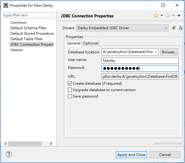 放棄思考: Eclipse 上使用 Java DB ( Apache Derby ) (PART 1 / 3 )