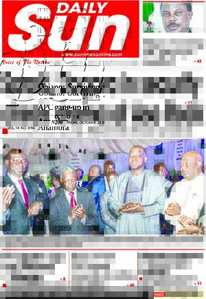 Naija Newspapers: Today's The Daily Sun Newspaper Headlines [27 October ...