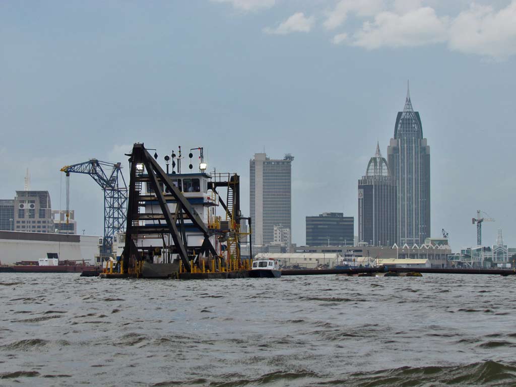 Kayaking the Mobile-Tensaw River Delta: 06/22/2011 - Lower Mobile River
