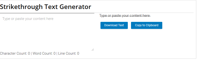 Strikethrough Text Generator | 4TipsBD™ | Exclusive Tricks & Tips