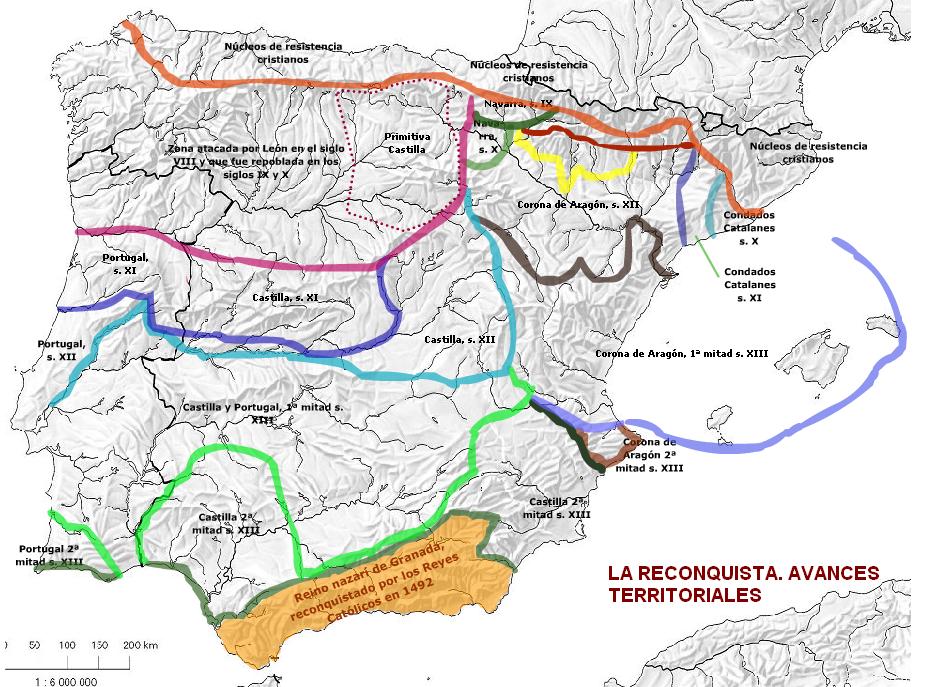 Biblioteca de Alejandría 3.0: 2º ESO Mapas de la RECONQUISTA