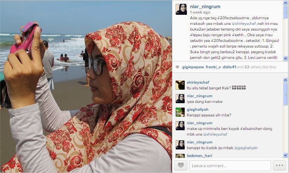 20 Facts About Me = Niar Ningrum - Niar Ningrum