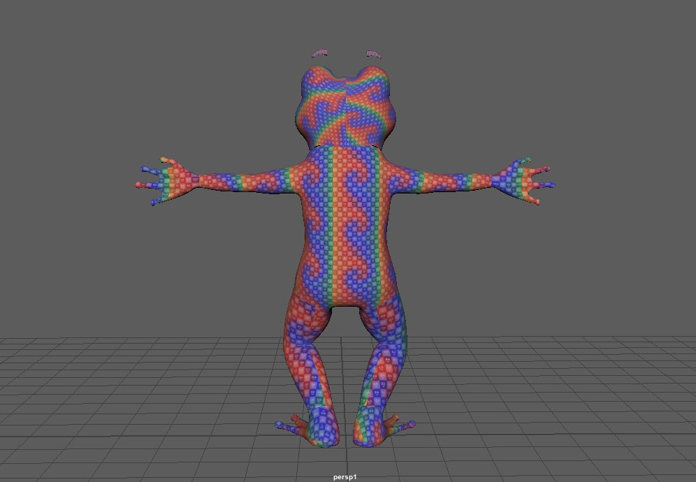Ian Garling Animation: Adaptation B - Character Modelled with UV layout