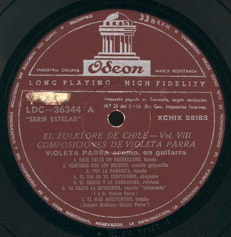 Discoteca Nacional Chile: Violeta Parra - Toda Violeta Parra.El ...