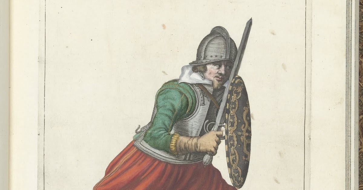 Adam van Breen: Exercise with rapier and shield, nr 21 (1618)