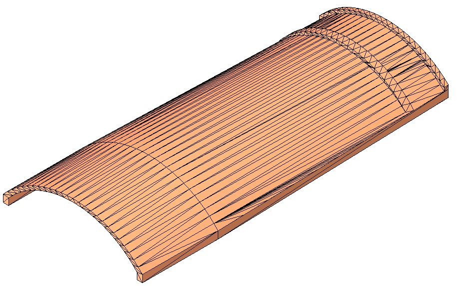 FAMILIAS PARA REVIT: CUMBRERA O CABALLETE (PIEZA)