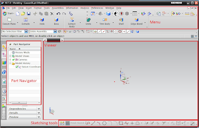 NX UNIGRAPHICS TUTORIAL: UG interface (working environment)