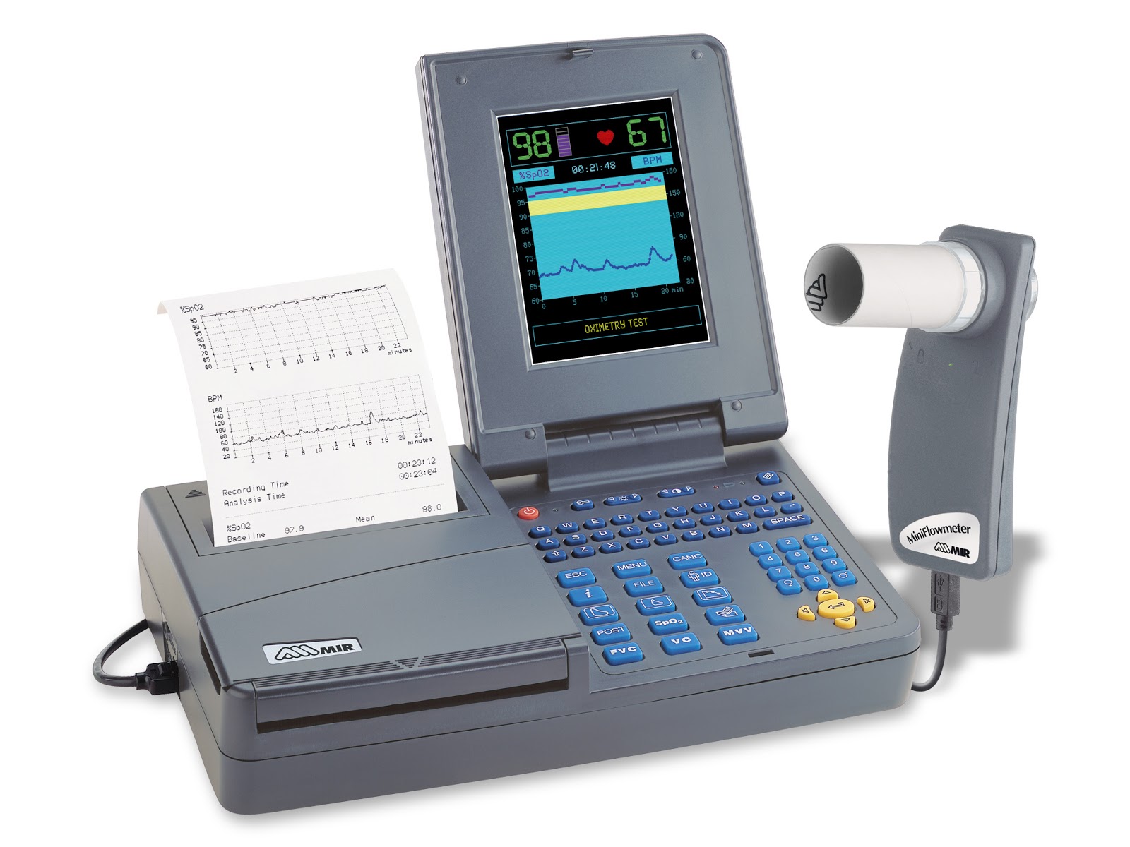 MÁY ĐO CHỨC NĂNG HÔ HẤP SPIROLAB III oxy/ SPIROLAB III (MIR – Ý) ~ Y ...