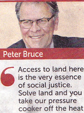 Dearjon Letter: PETER BRUCE'S PIE IN THE SKY SOLUTION