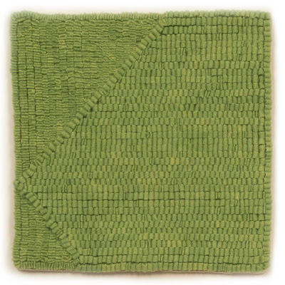 Studio and Garden: A New Textile: "Blue/Green Angles"