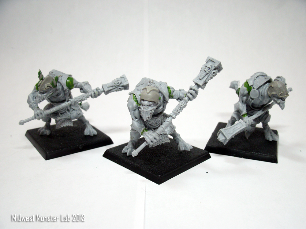 Monster Lab Miniatures: What's on My Desk: Fimir "Counts-As" Conversions