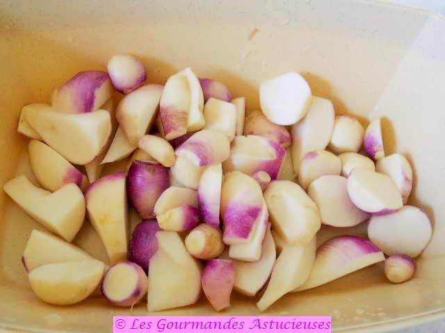 Mini-navets, épinards d'Asie, fleurs de choux et asperges, pour une ...