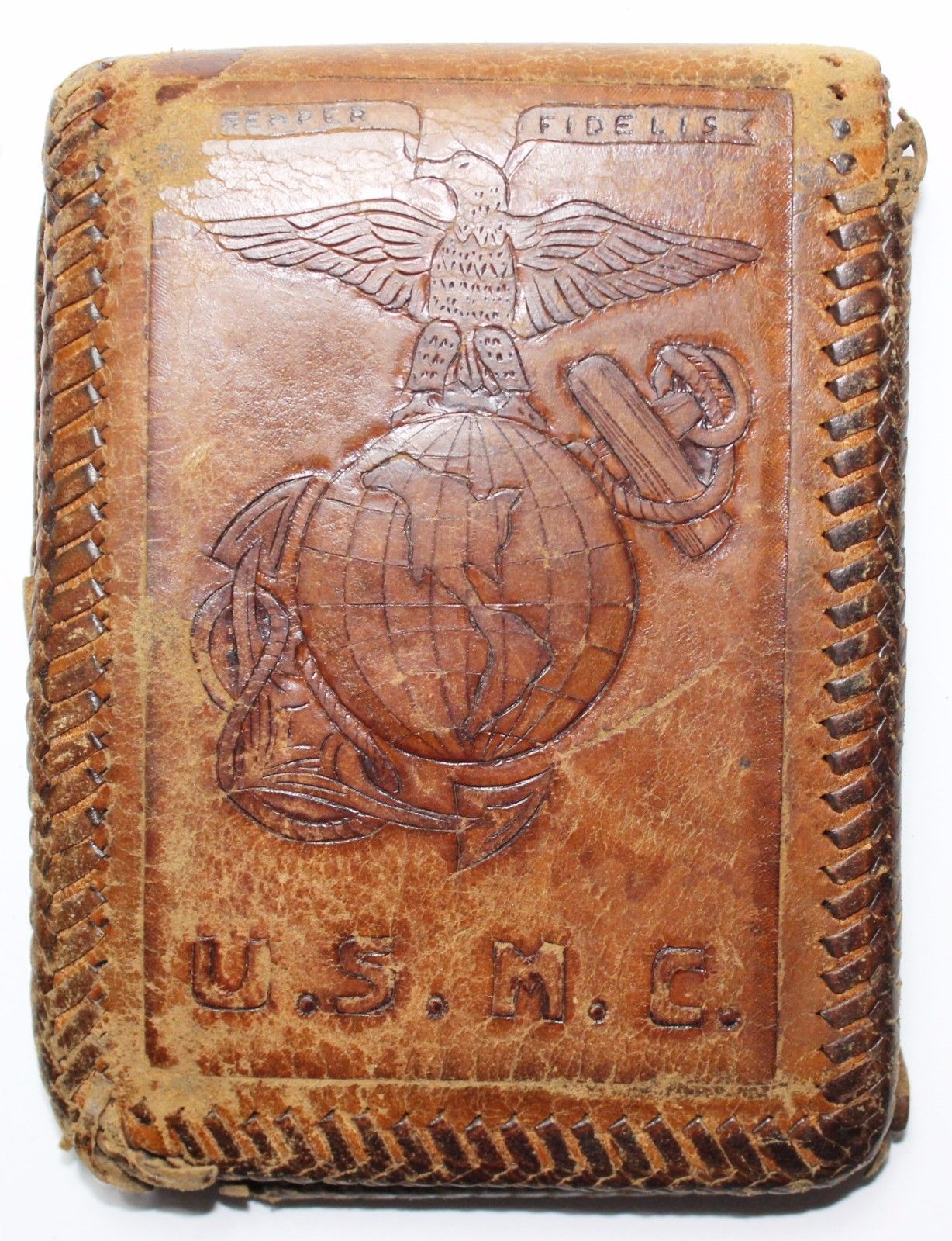 Marines In Forest Green: WWII Era USMC Marine Wallet Bill Fold