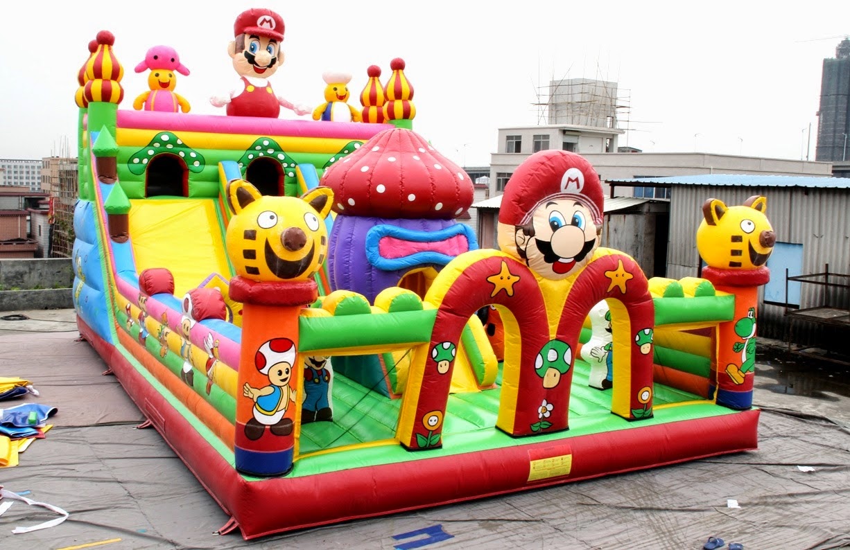 Istana Balon Loncat - Tema "Mario DreamLand" Uk. 6 X 10 ( Material ...