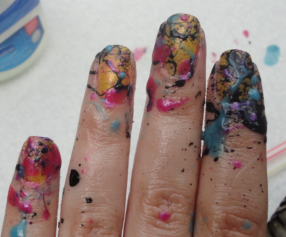 *Try It With Carmella*: Splatter Nails - 80s Style