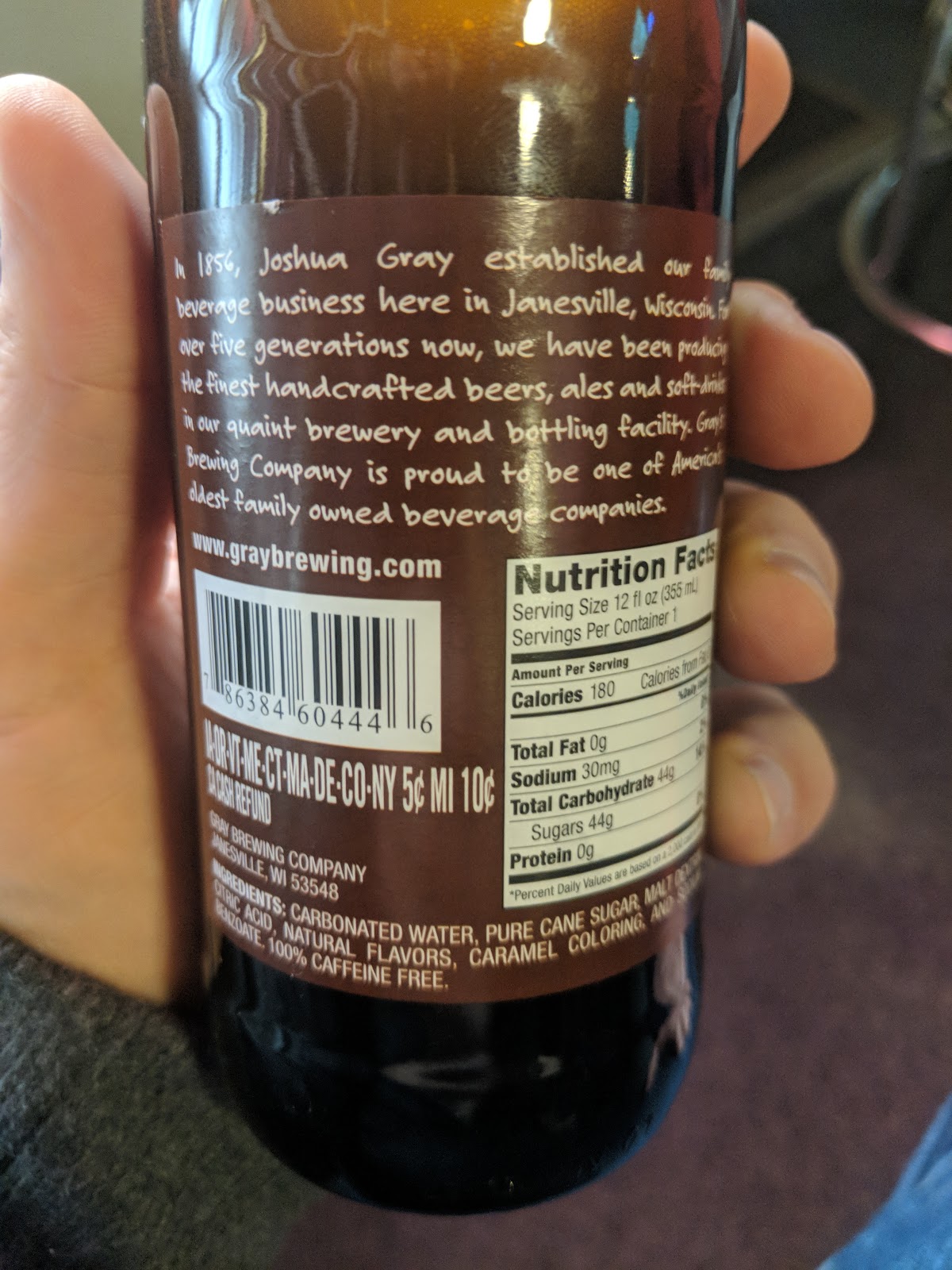 Gray's Root Beer - Southern Wisconsin Brewed