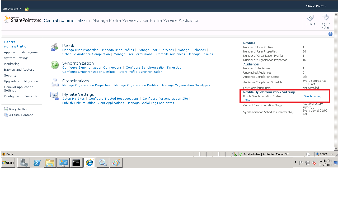 Chanaka's Blog: SharePoint 2010 User Profile Sync