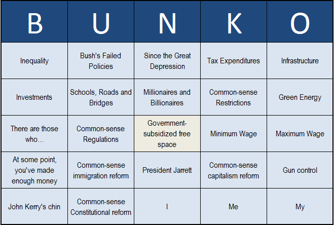 Doug Ross @ Journal: BUNKO: The Hilarious State of the Union Bingo Game ...