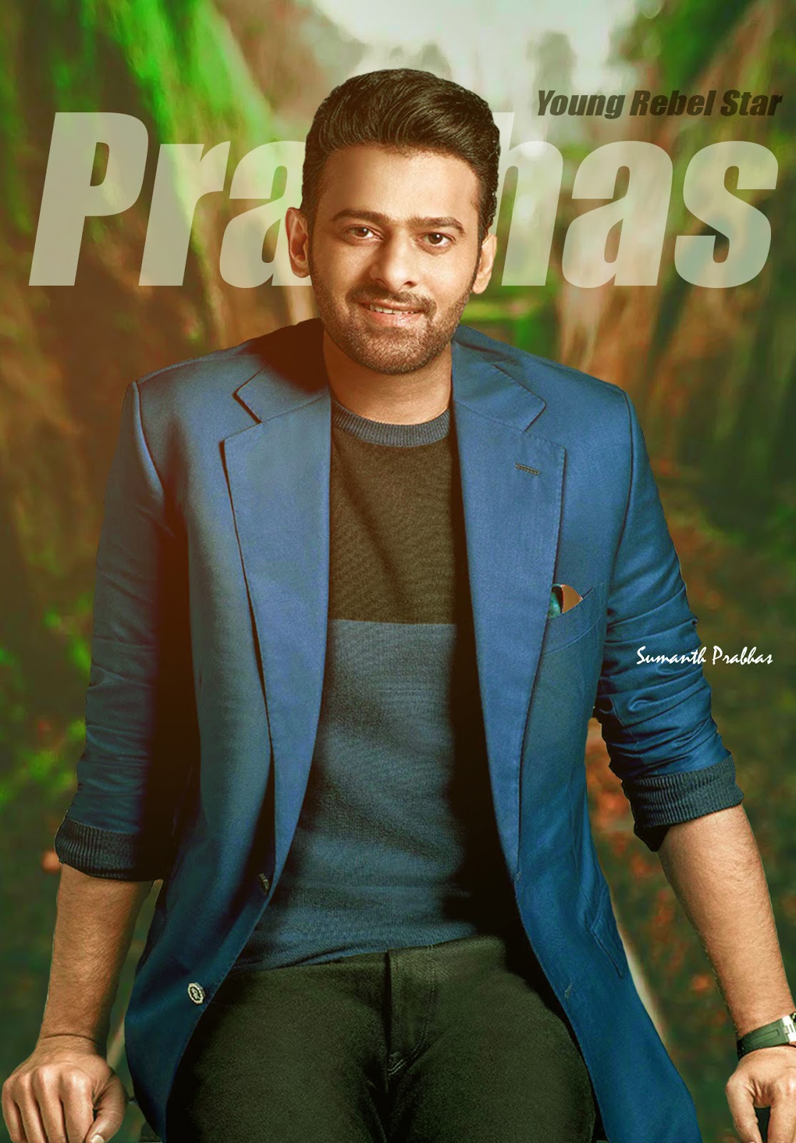 Prabhas in GQ India Magazine 2018 Wallpaper Design - Prabhas Designs Blog