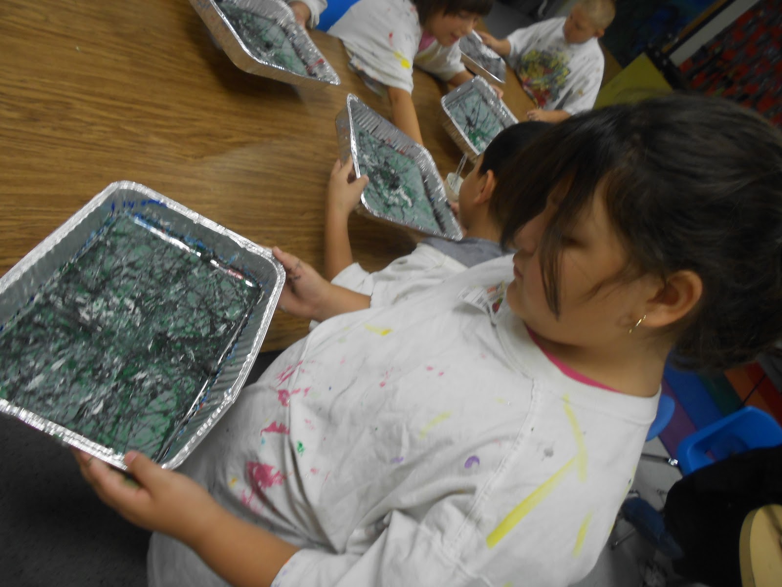 Drip, Drip, Splatter Splash: First Six Weeks, drip paintings and more