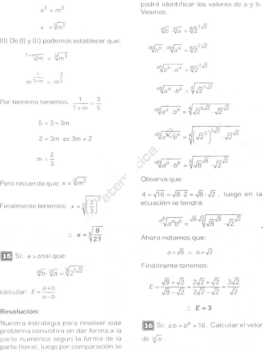 EXPONENTES DE SECUNDARIA EJERCICIOS DESARROLLADOS