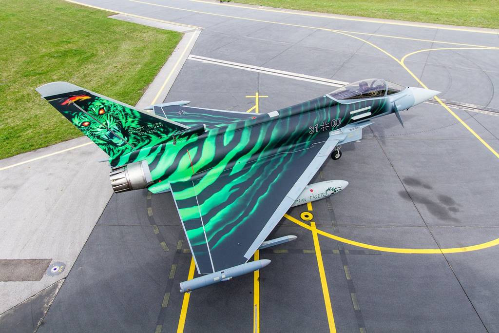 BAVARIAN TIGERS UNVEIL THE GHOST TIGER EUROFIGHTER - Blog Before Flight ...