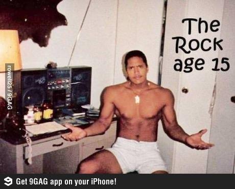 CROCS AND JORTS: DWAYNE "THE ROCK" JOHNSON AT AGE 15...