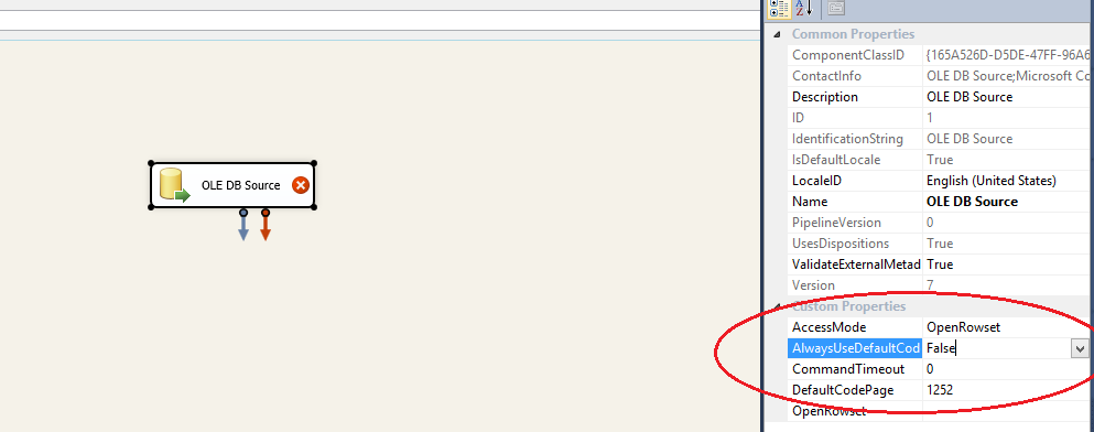 Ssis Oledb Data Source Cannot Retrieve The Column Code Page Info From The Ole Db Provider