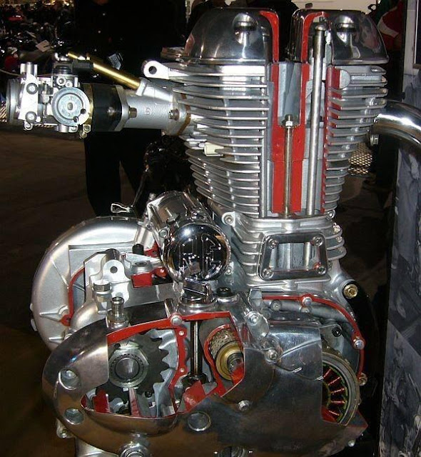 Mechanical Engineering: Royal Enfield engine cutaway