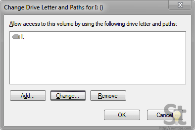 Assign Permanent Drive Letter to USB Devices in Windows | SumTips
