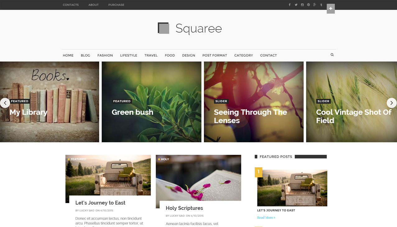 Square Modern ~ Blogger Themes