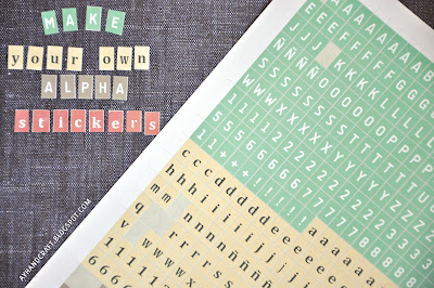 DIY: How To Make your own Alpha Stickers | Agus Yornet Blog