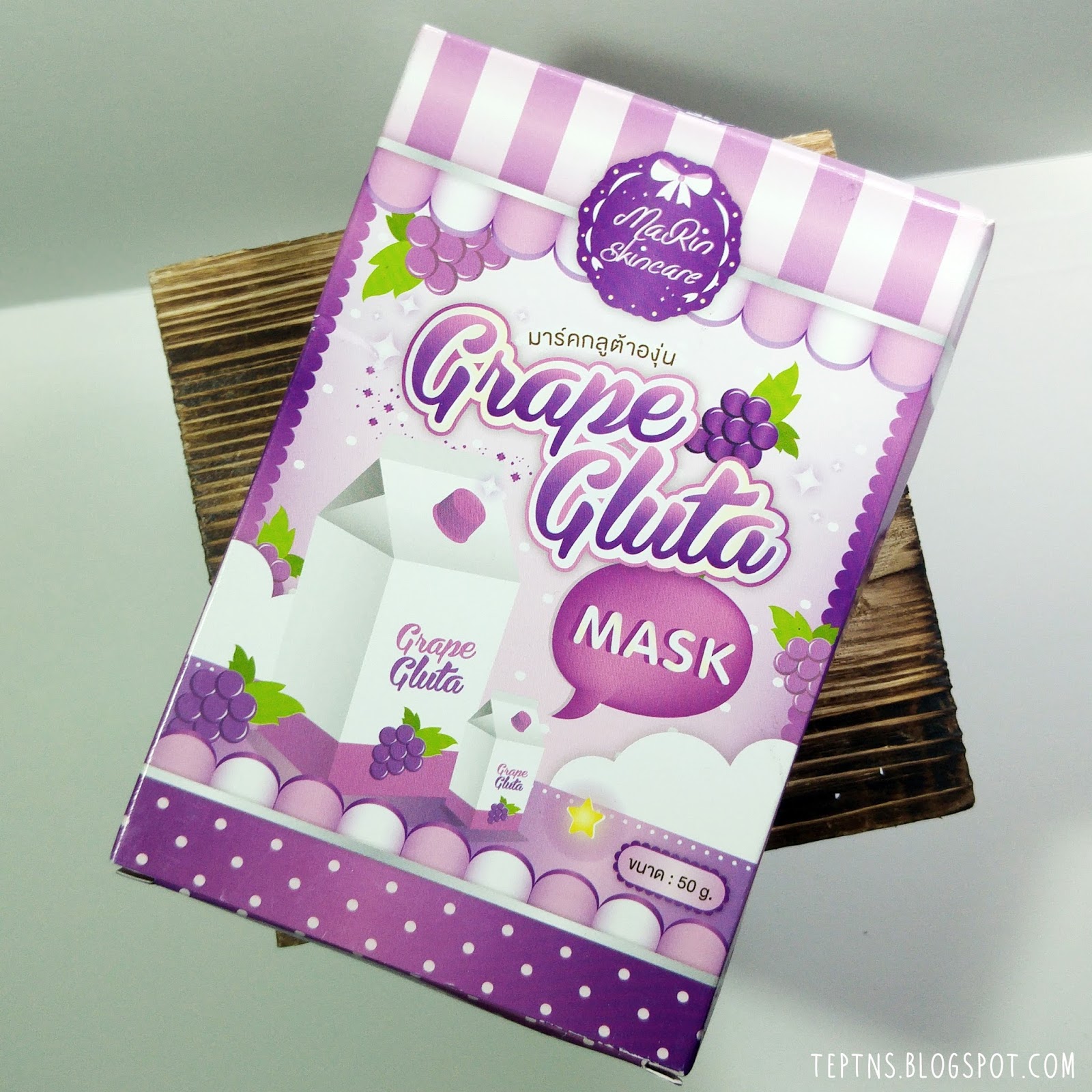MaRin Skincare Grape Gluta Mask Review - Tep Tries New Stuff