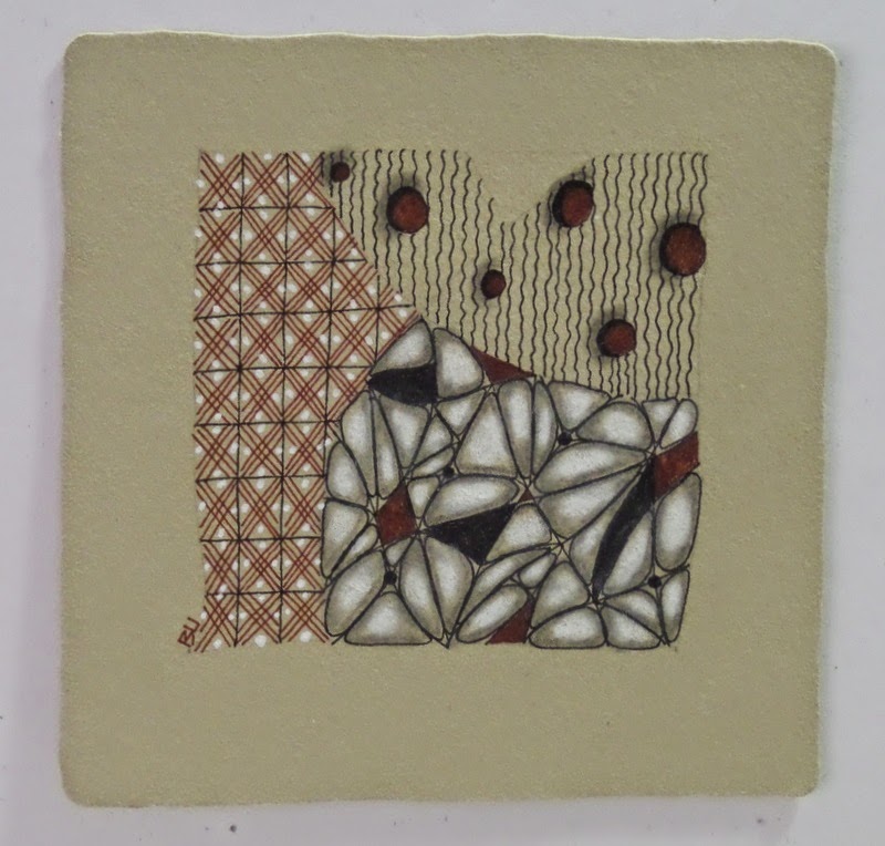 Tickled To Tangle: "It's a String Thing" #44 Tiles