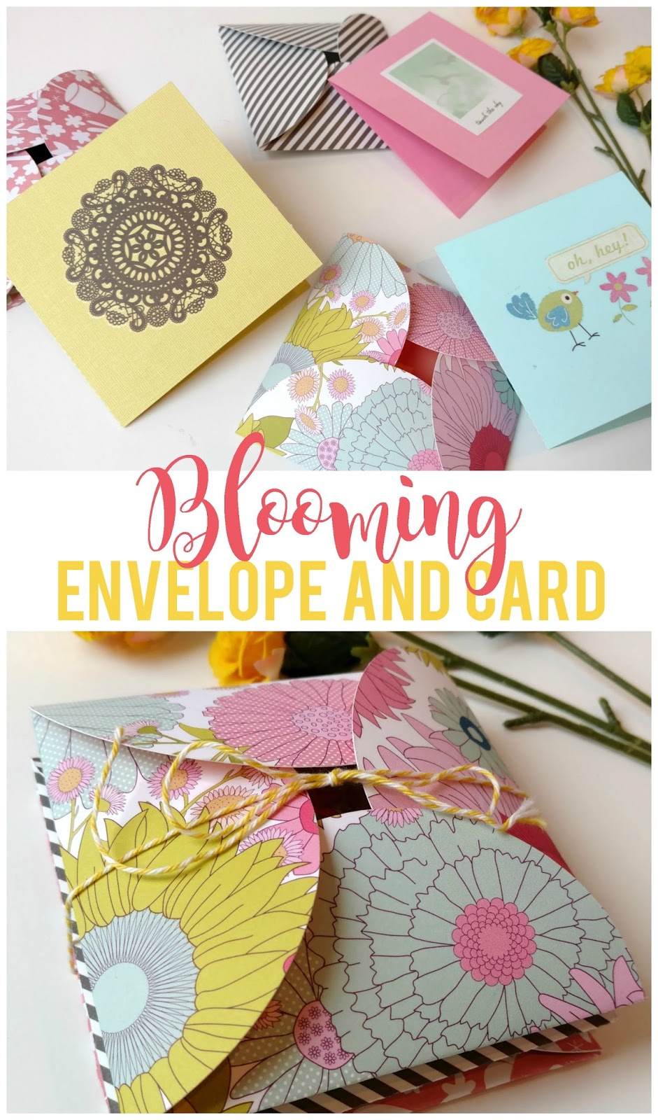 Easy Blooming Envelope and Card - Sunshine and Munchkins