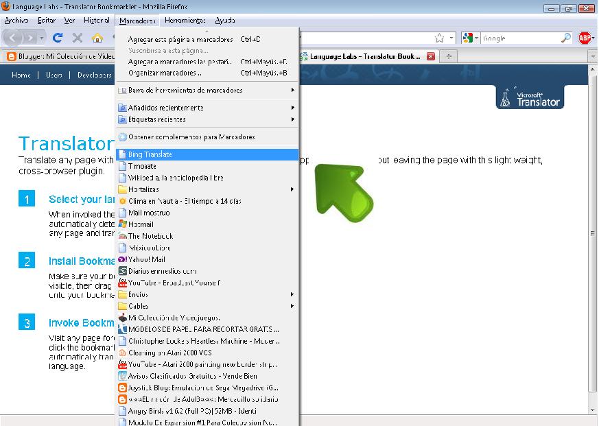 Aburrido o Aburrida?: Cómo usar Bing Translator/How to use Bing Translator