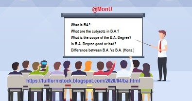 Full-Form of BA | What is the scope of the B.A. Degree? - Full-Form Stock