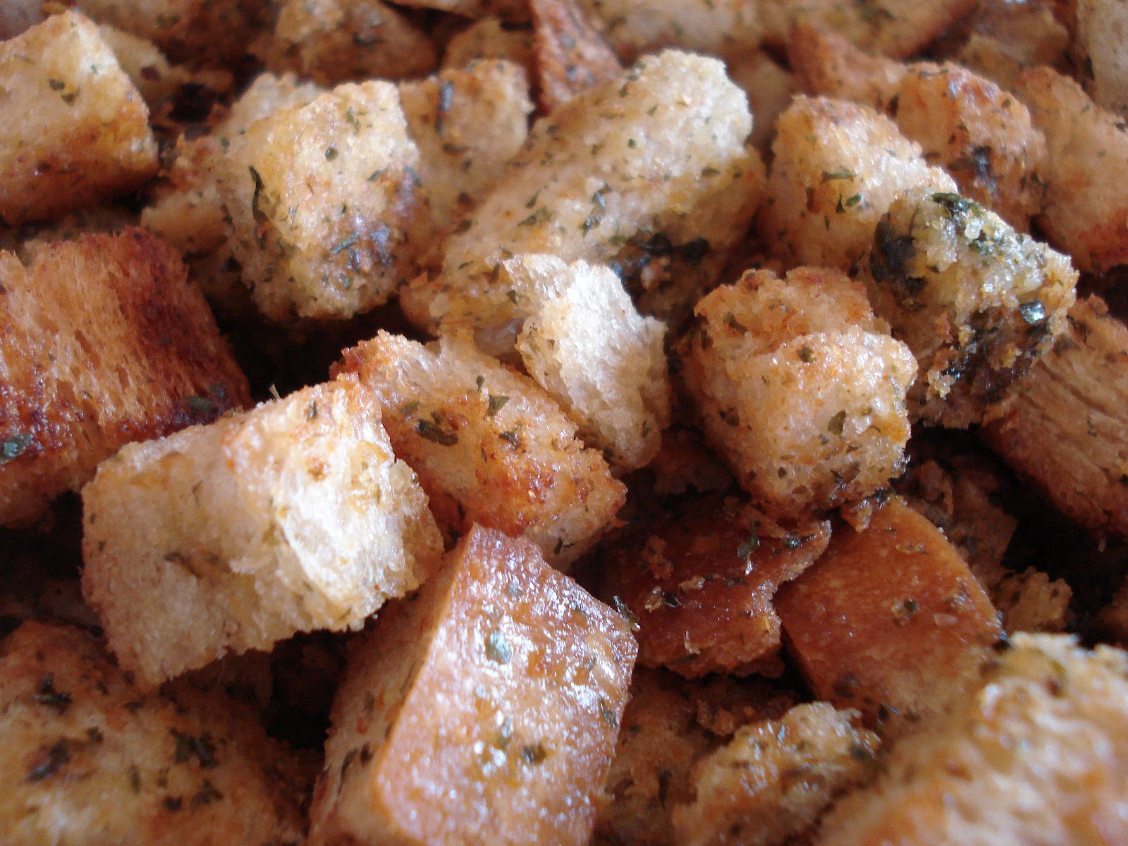 Plant Hungry: Original Recipe: Herbed Cheesy Garlic Croutons