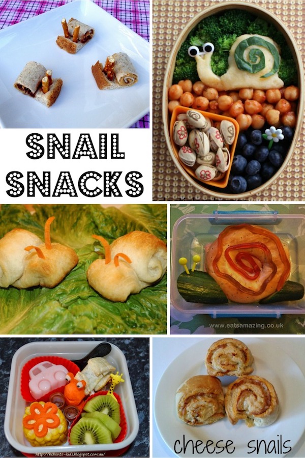 Snail Themed Lunches & Snacks