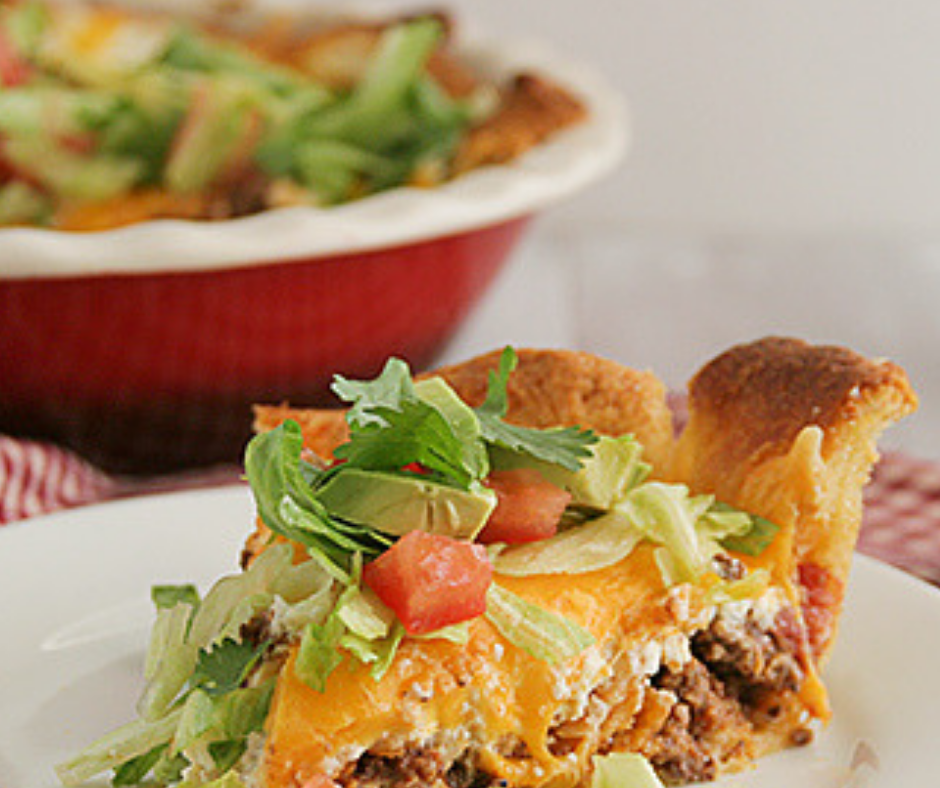 Delicious Frito Taco Pie With A Crescent Dough Crust Recipe - Nabila ...