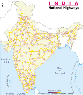 National Highways Map of India