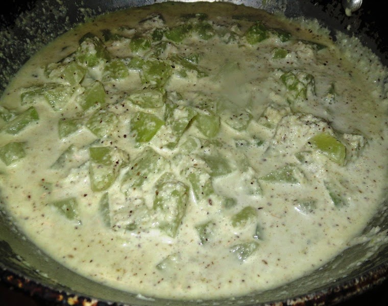 ಅಡಿಗೆ - Adige: Seeme Badane Kai Curd Curry (Chayote Squash )