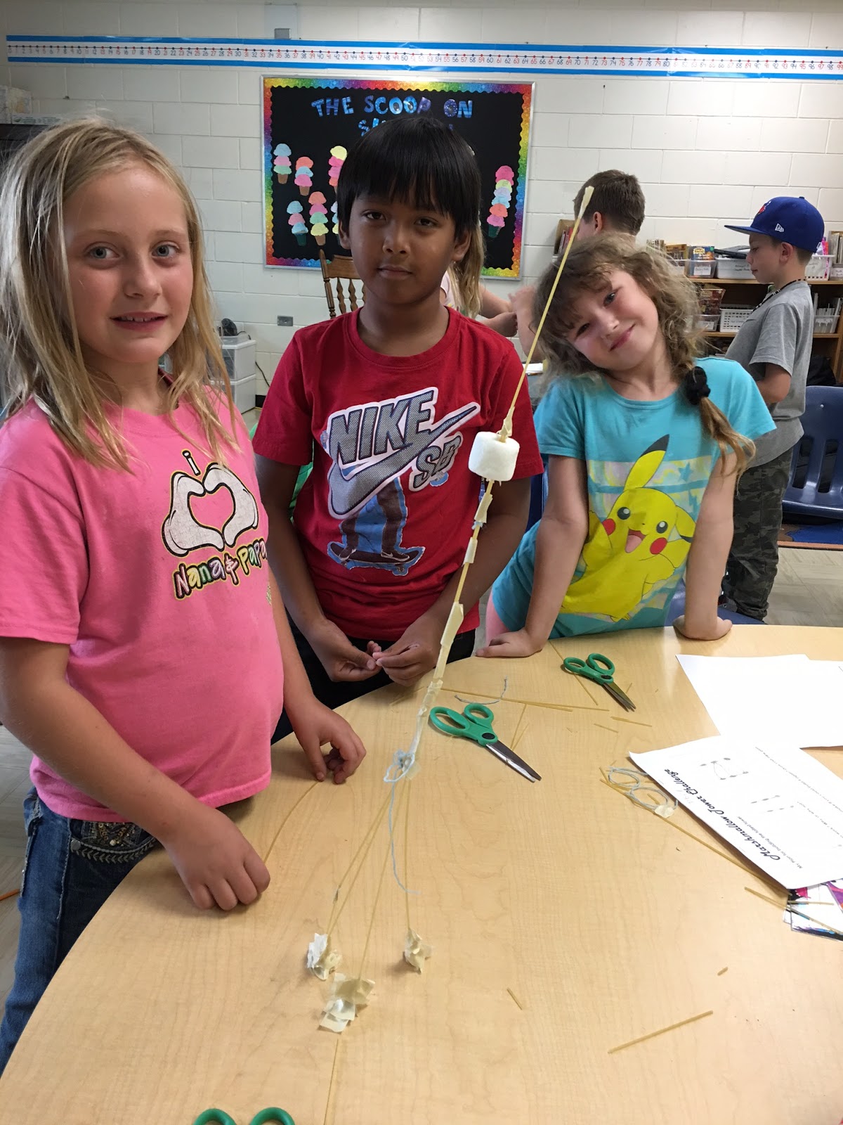 Mrs. Edel's grade 3-4 class: Team Building Spaghetti Tower Challenge