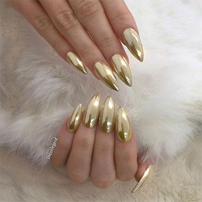 15 Gold Manicure That Are too Irresistible
