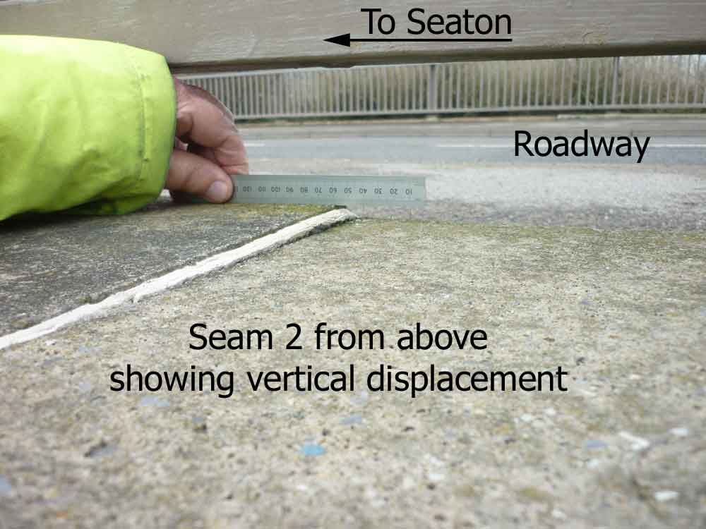 Tescowatch Seaton: Open Seams in Axe River Bridge